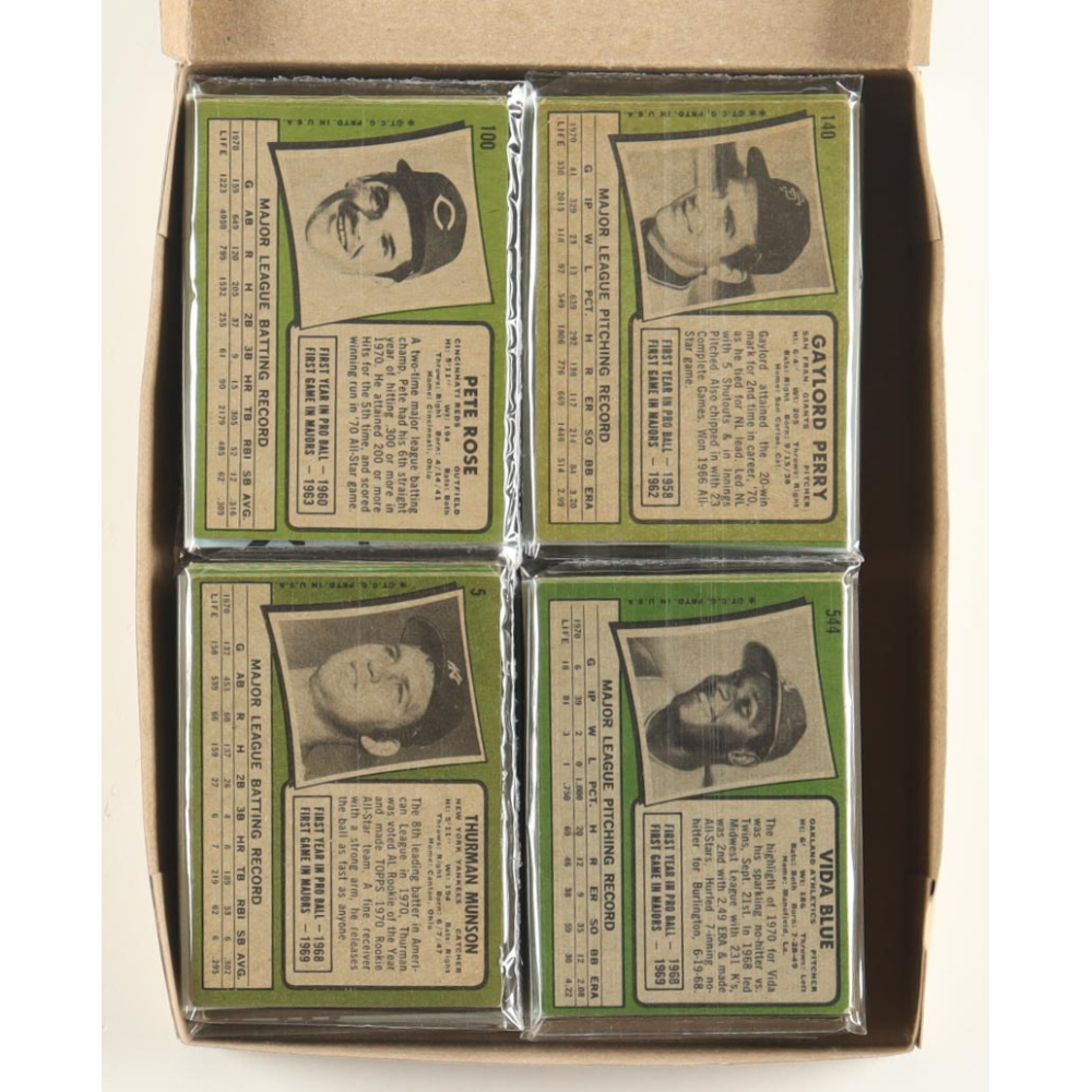 1971 Topps Baseball Cello Fun Pack Vending Box with (20) Packs ...