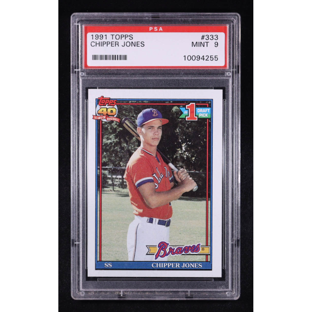 Chipper Jones 1991 Topps #333 RC (PSA 9) | Pristine Auction