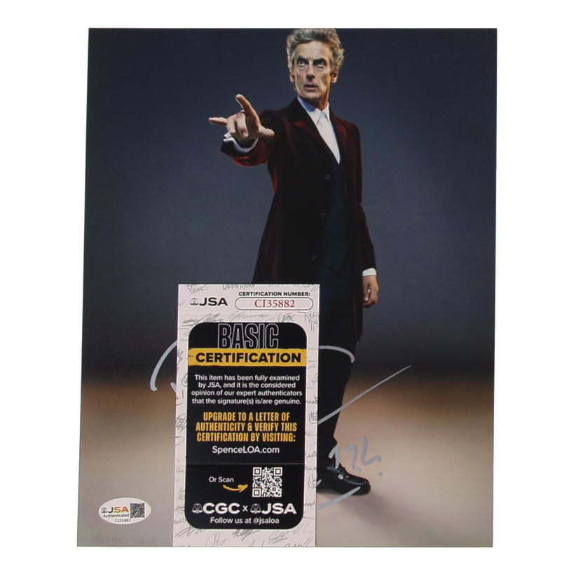 Peter Capaldi Signed "Doctor Who" 8x10 Photo Inscribed "Dr. ???" (JSA ...