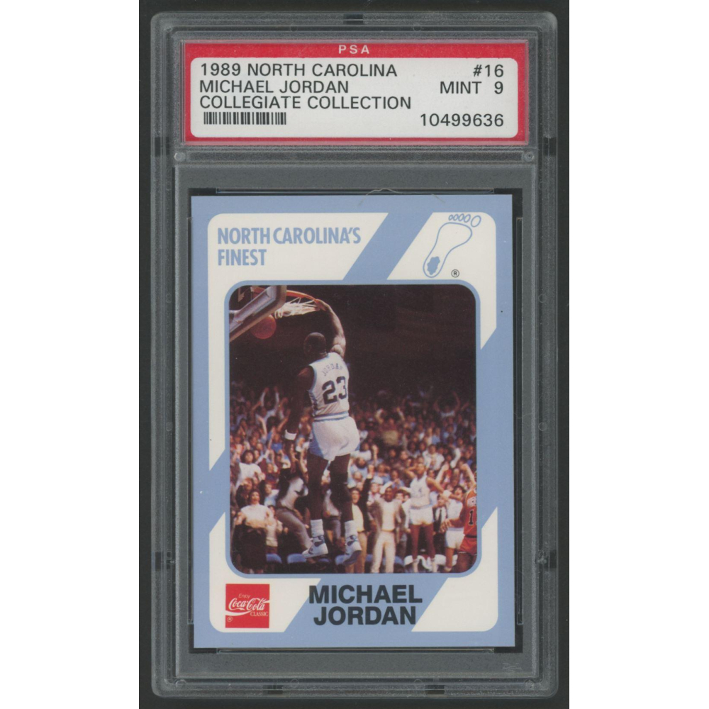 Michael Jordan 1989 North Carolina Collegiate Collection #16 (PSA 9 ...