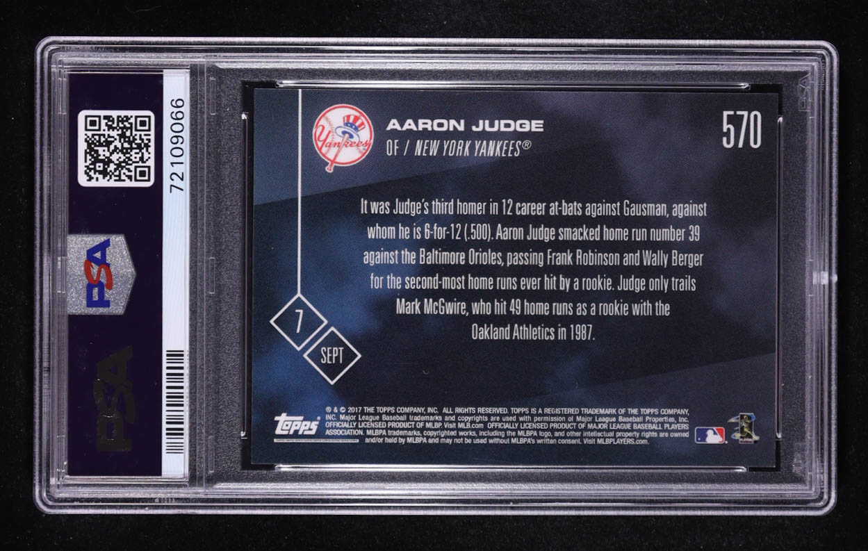 Aaron Judge 2017 Topps Now #570 RC (PSA 10) | Pristine Auction