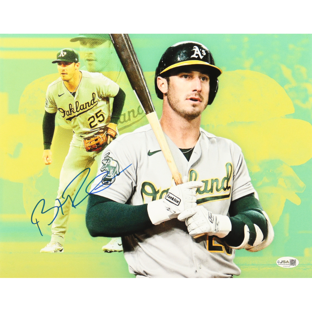 Brent Rooker Signed Athletics 11x14 Photo (JSA) | Pristine Auction