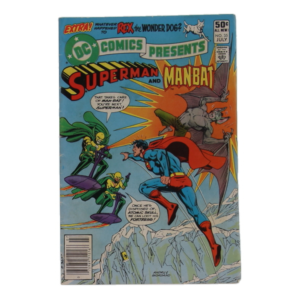 1981 "DC Comics Presents: Superman and Man-Bat" #35 DC Comic Book ...