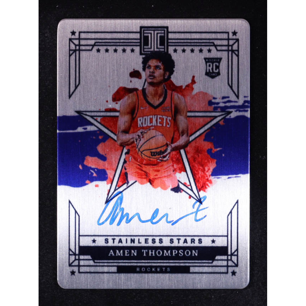Amen Thompson 2023-24 Panini Impeccable Stainless Stars Autographs #SSA ...
