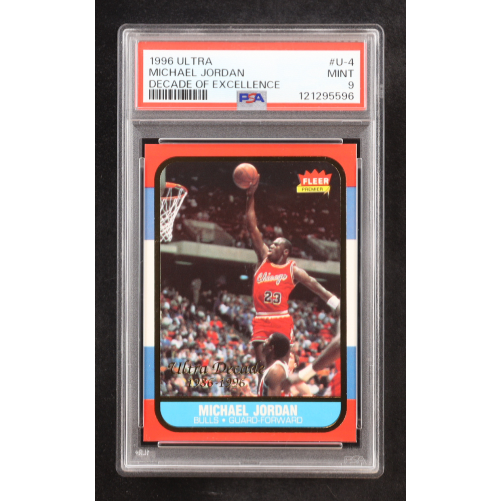 Michael Jordan 1996-97 Ultra Decade of Excellence #U4 (PSA 9 ...