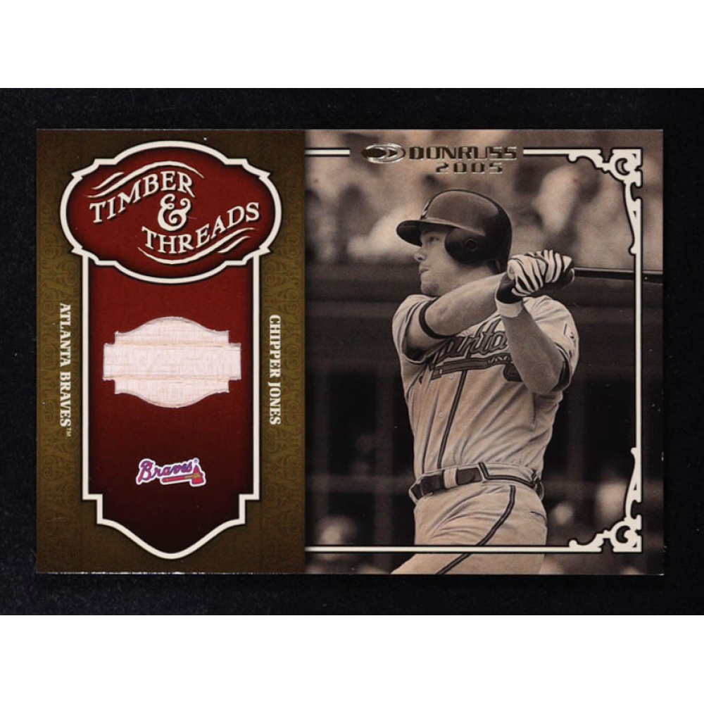 Chipper Jones 2005 Donruss Timber & Threads Game-Used Bat #TT-8 ...