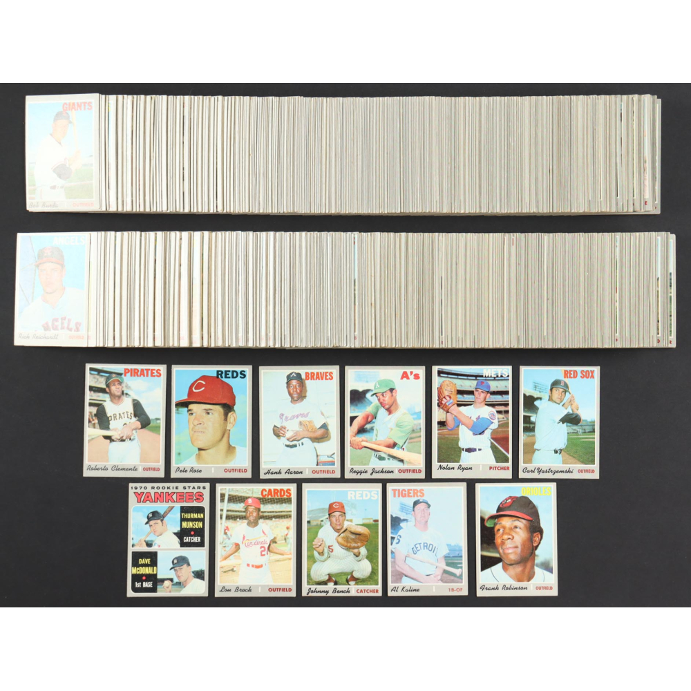 1970 Topps Baseball Complete Set (720) Cards with Nolan Ryan #712, Hank ...