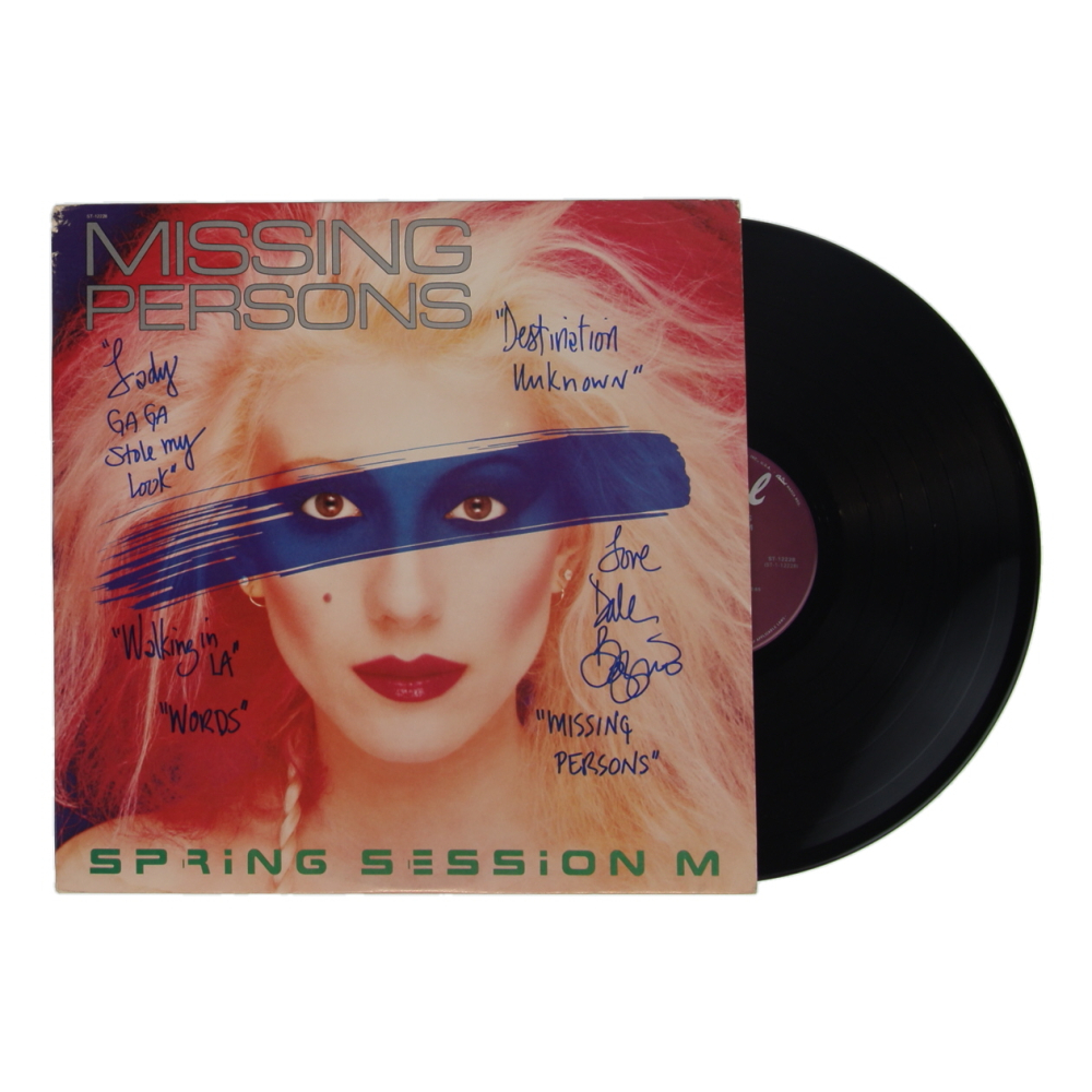 Dale Bozzio Thrice-Signed Missing Persons "Spring Session M" Vinyl ...
