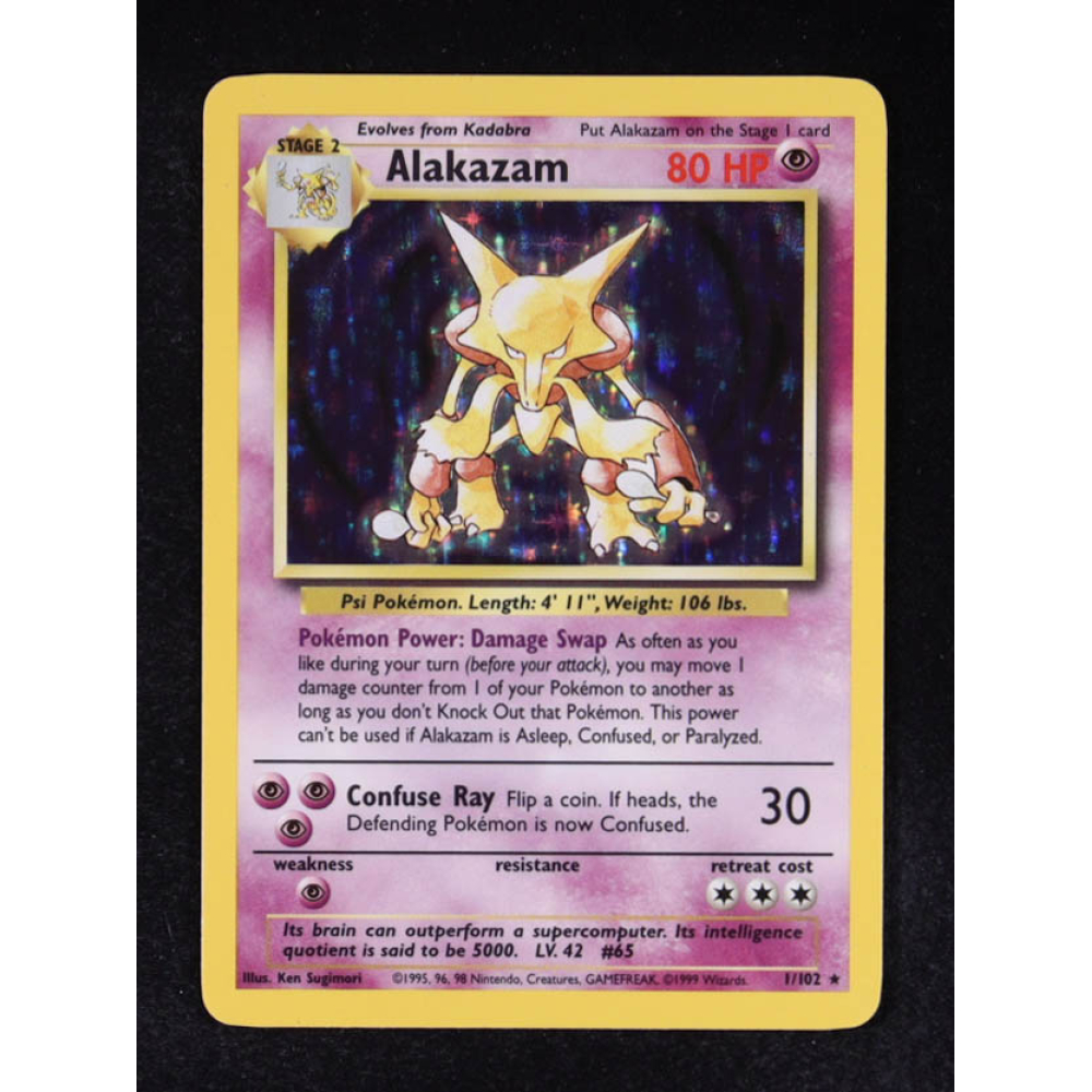 Alakazam 1999 Pokemon Base Set 2 #1 Holo R | Pristine Auction