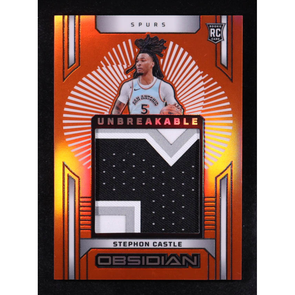 Stephon Castle 2024-25 Panini Obsidian Unbreakable Memorabilia Electric ...