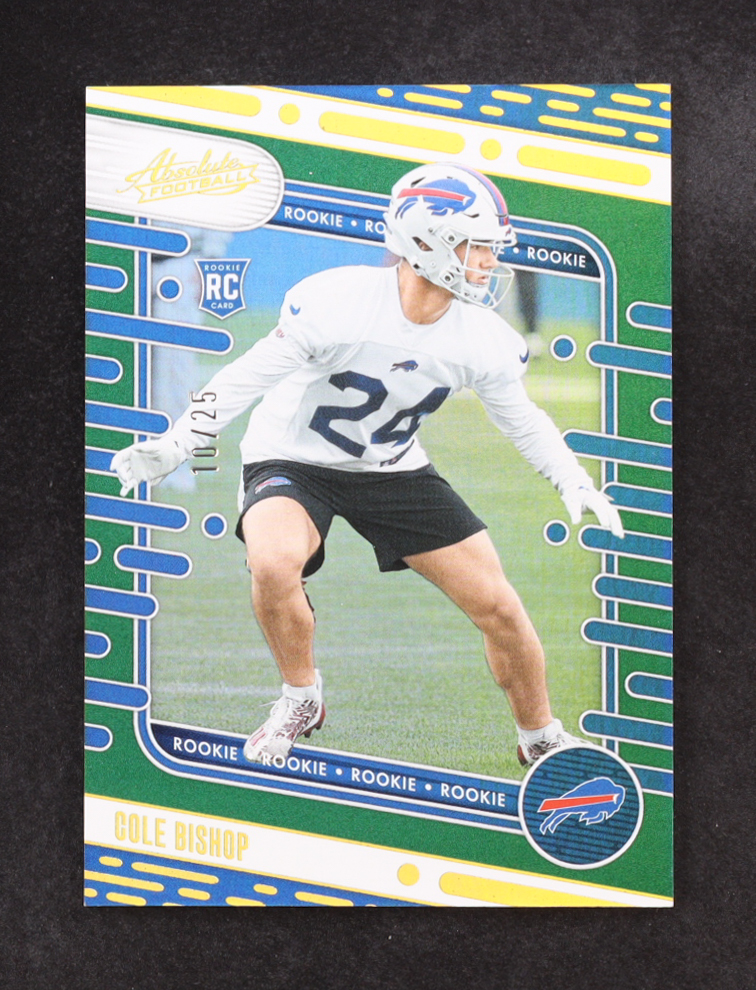 Cole Bishop 2024 Panini Absolute Spectrum Green #157 RC #10/25 ...