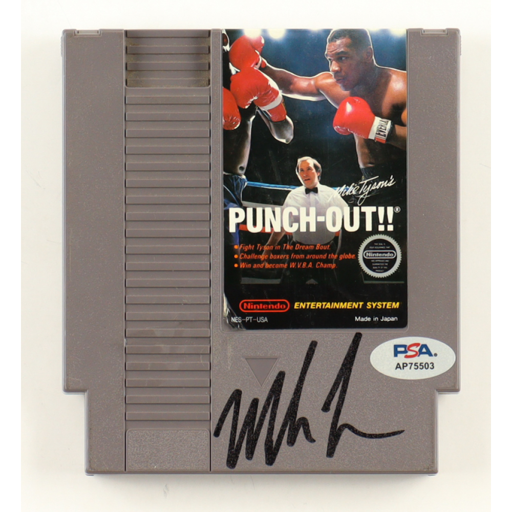 Mike Tyson Signed Original 1990 "Punch-Out!!" Video Game Cartridge ...