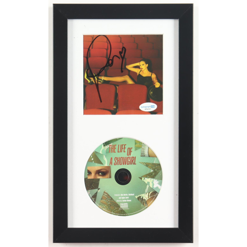 Taylor Swift Signed Custom Framed "The Life of a Showgirl" CD Insert ...