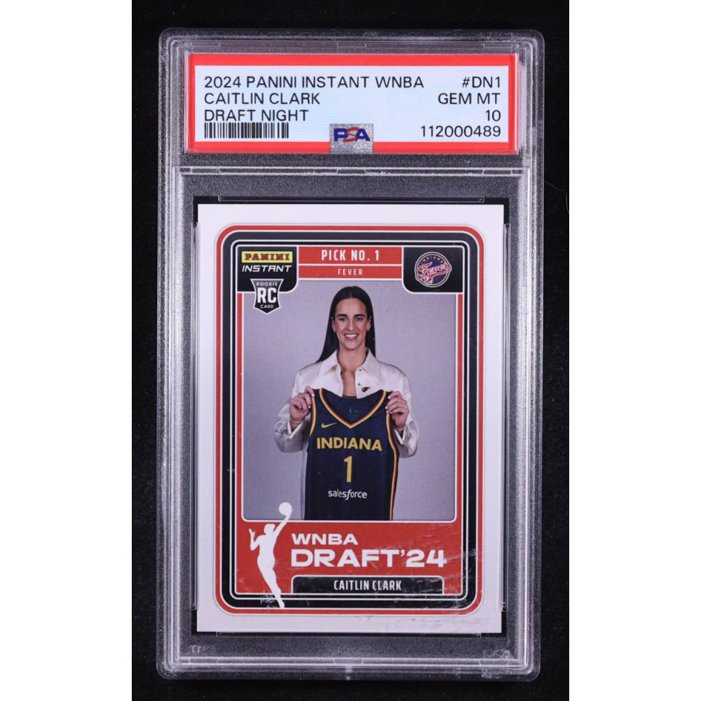 Caitlin Clark 2024 Panini Instant WNBA Draft Night #DN1 RC #1/45316 ...