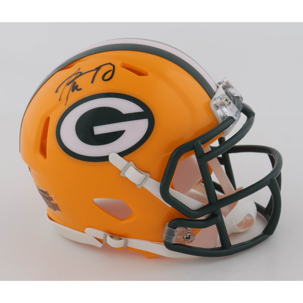 Aaron Rodgers Signed Packers Speed Mini Helmet (Fanatics) | Pristine ...
