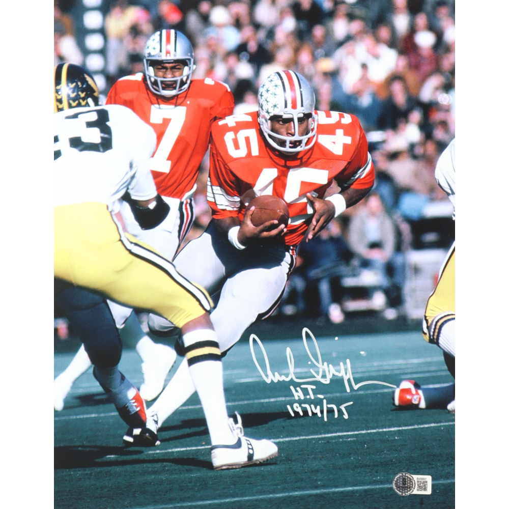 Archie Griffin Signed Ohio State Buckeyes 11x14 Photo Inscribed "H.T ...