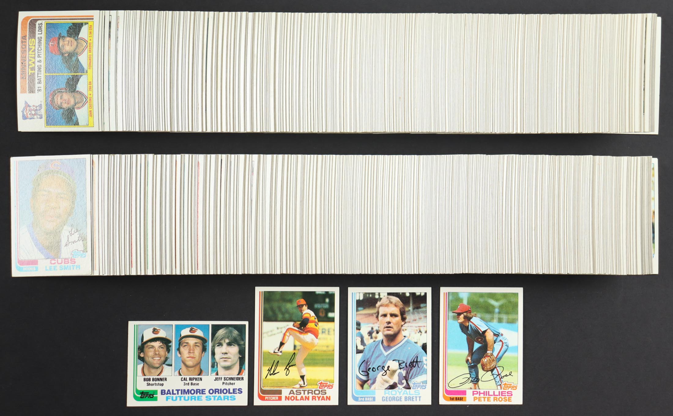 1982 Topps Baseball Complete Set of (792) Cards with Bob Bonner RC ...