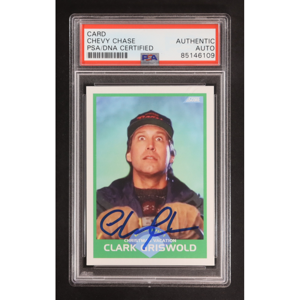 Chevy Chase Signed Custom Trading Card (PSA) | Pristine Auction