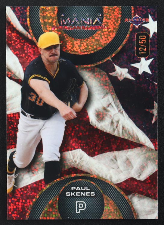Paul Skenes 2024 Wild Card Auto Mania American Baseball American Flag ...