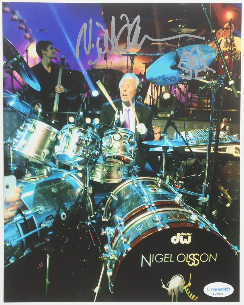 Nigel Olsson Signed 8x10 Photo with Hand-Drawn Sketch (ACOA) | Pristine ...