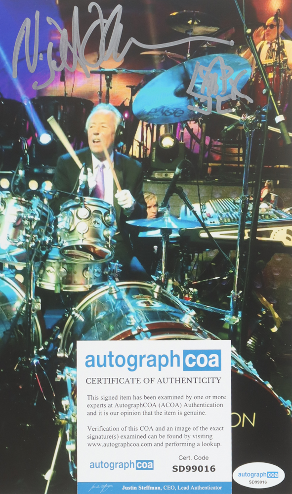 Nigel Olsson Signed 8x10 Photo with Hand-Drawn Sketch (ACOA) | Pristine ...