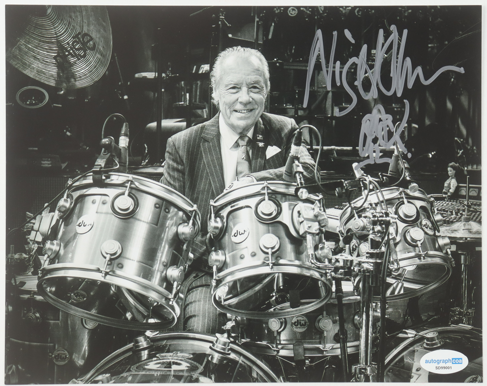 Nigel Olsson Signed 8x10 Photo with Hand-Drawn Sketch (ACOA) | Pristine ...