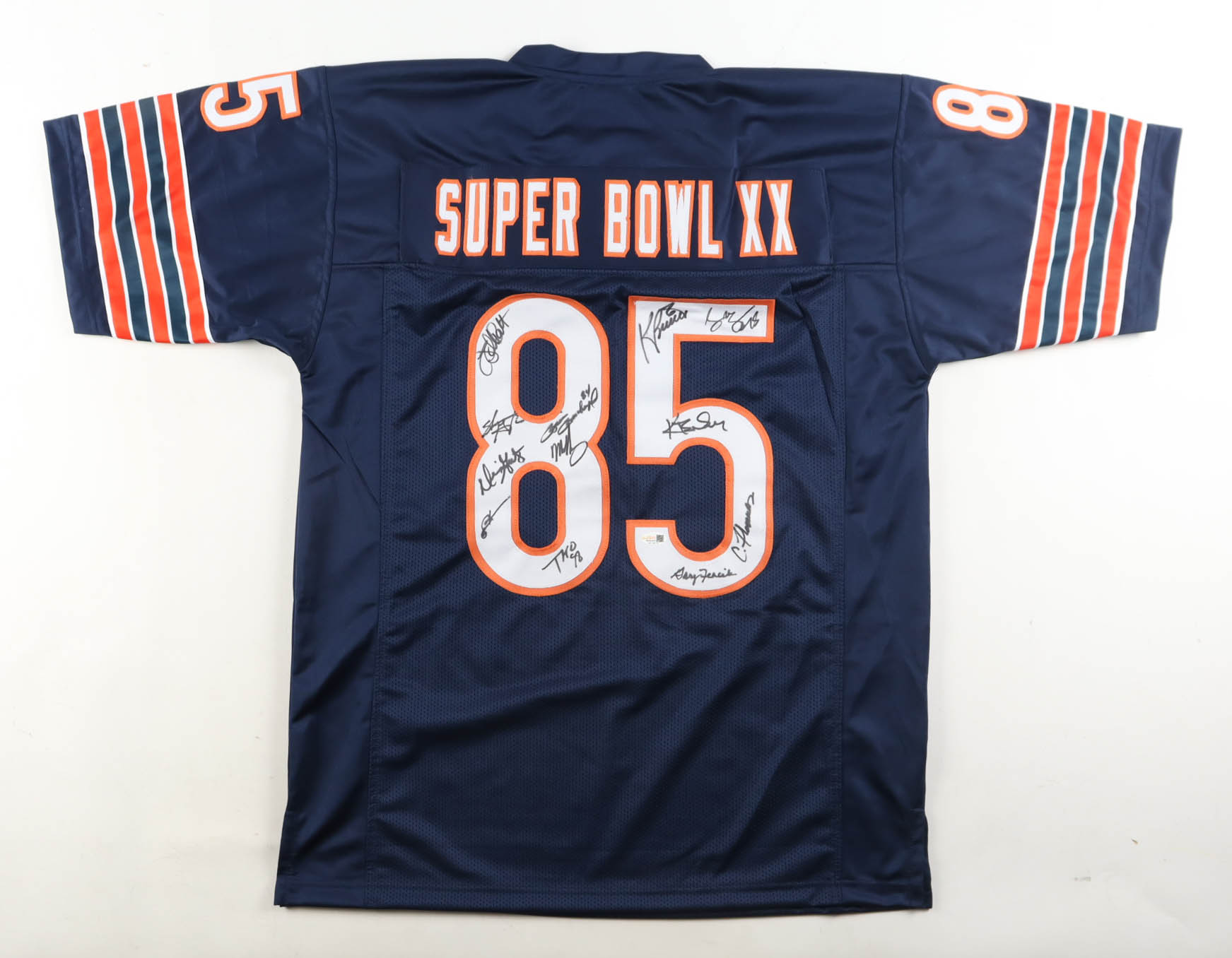 1985 Bears World Champions Jersey Team-Signed by (12) with Mike ...