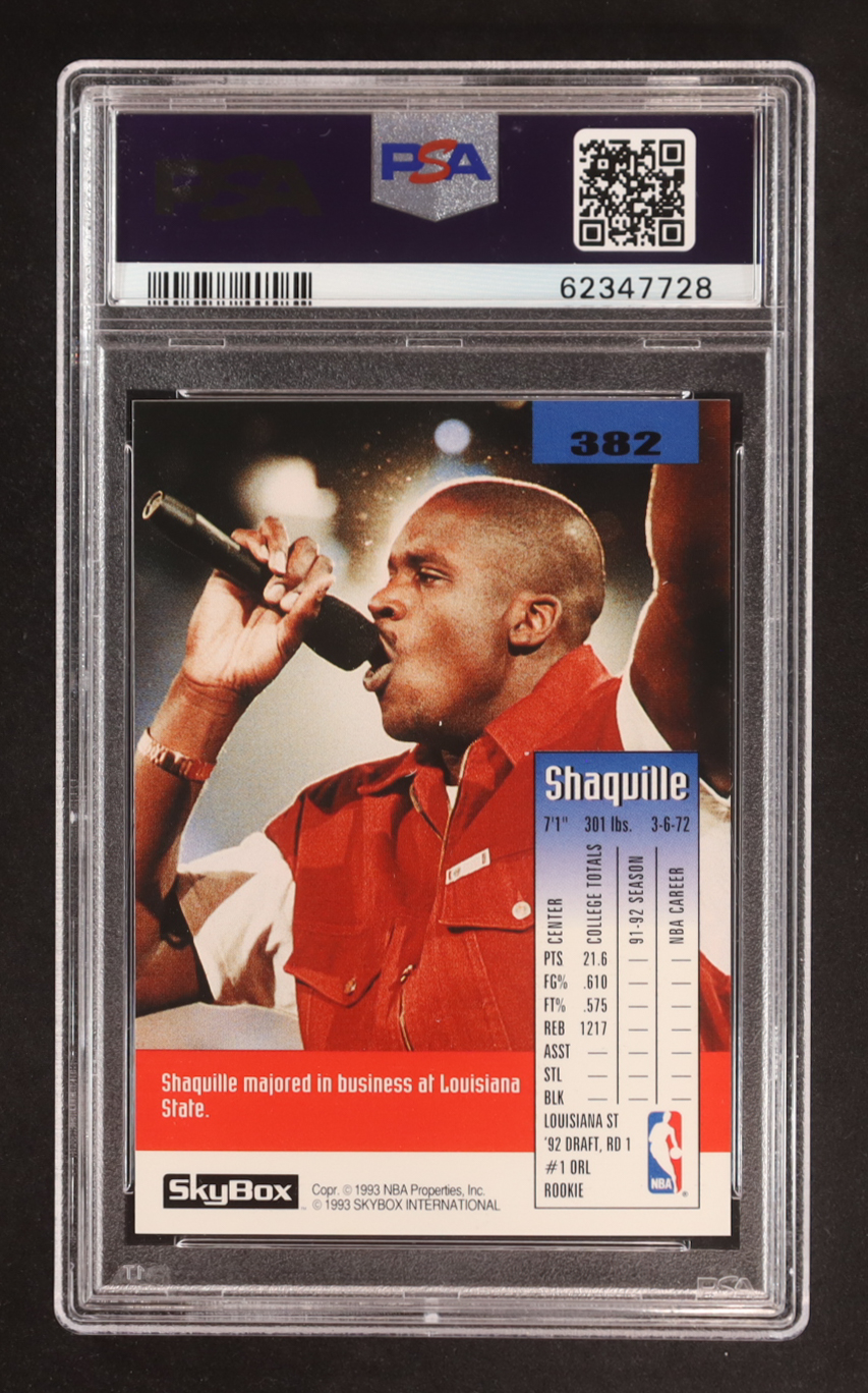 Shaquille O'Neal 1992-93 SkyBox #382 SP RC (PSA 9) | Pristine Auction