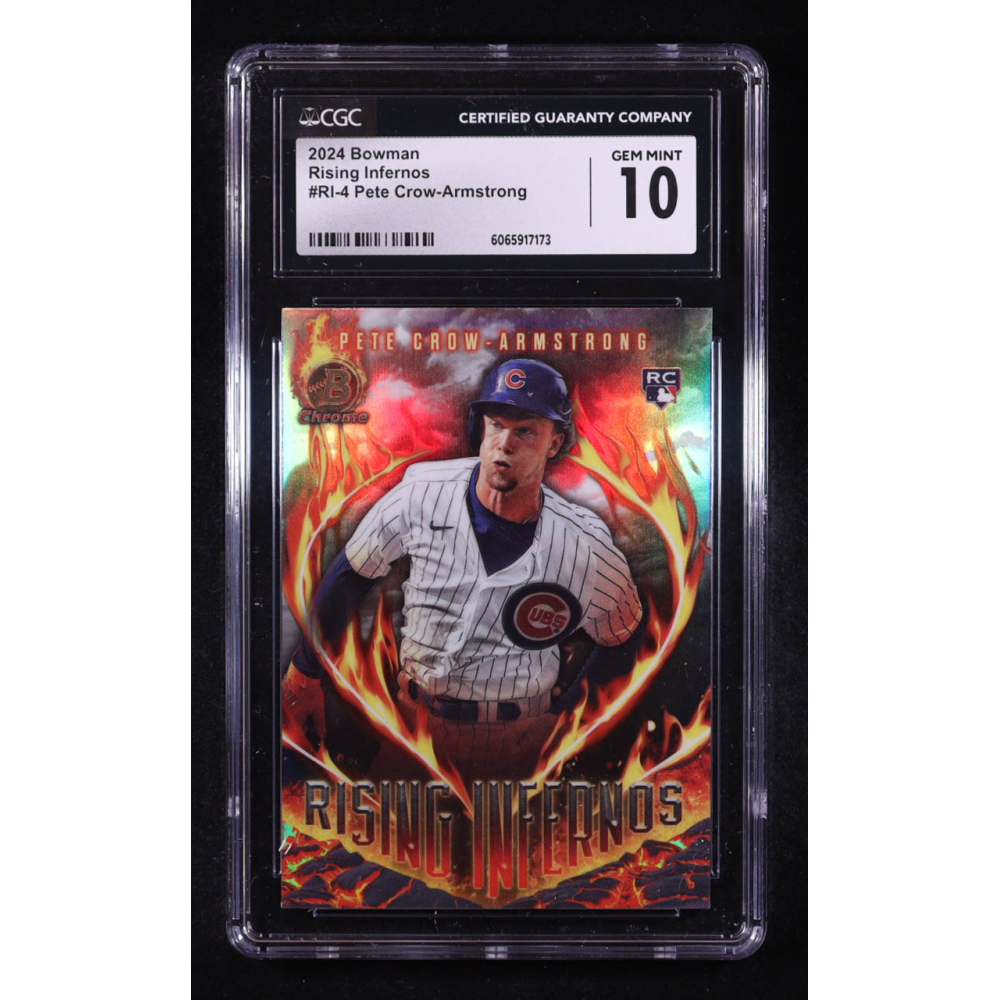 Pete Crow-Armstrong 2024 Bowman Chrome Rising Infernos #RI-4 RC (CGC 10 ...