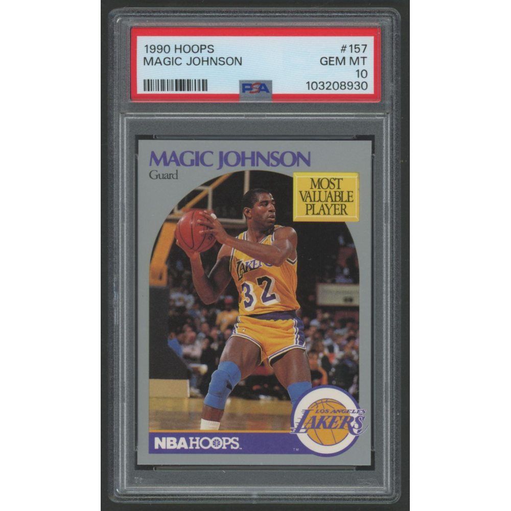 Magic Johnson 1990 Hoops #157 (PSA 10) | Pristine Auction