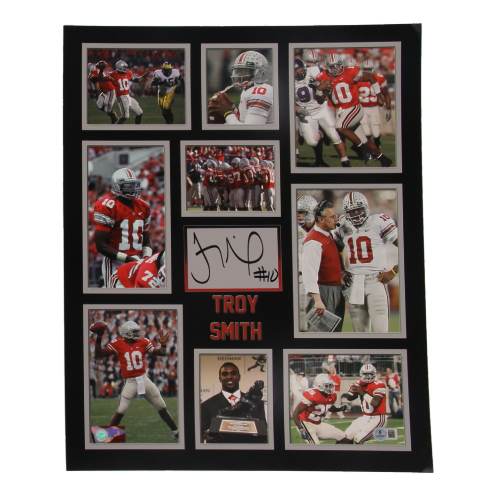 Troy Smith Signed Ohio State Buckeyes 16x20 Photo (Beckett) | Pristine ...