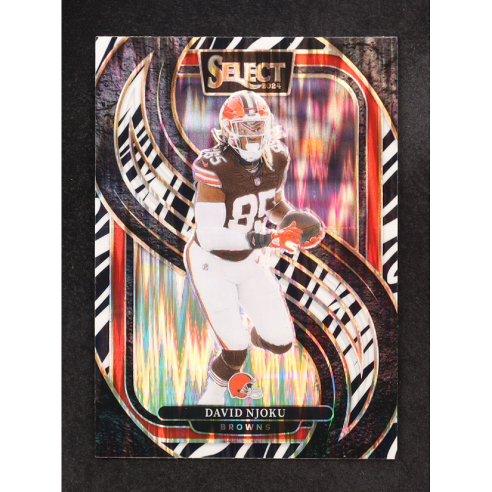 David Njoku 2024 Select Prizm Zebra Shock #145 | Pristine Auction