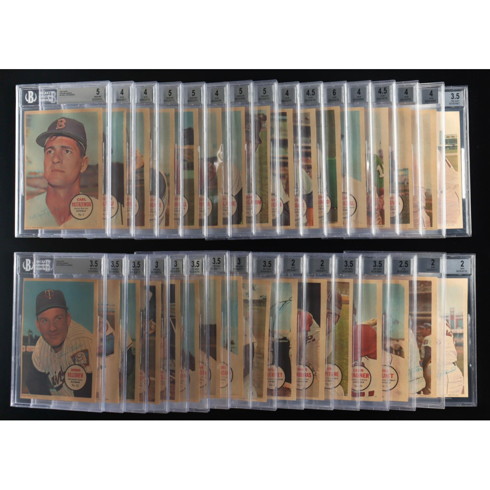 Complete Set of (32) BGS Graded 1967 Topps Posters Inserts (BGS 2-6 ...