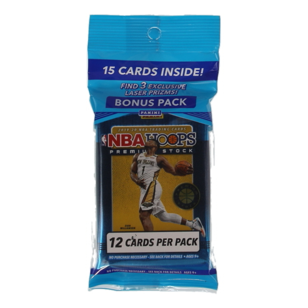 2019-20 Hoops Premium Stock Basketball Multi Pack with (15) Cards ...