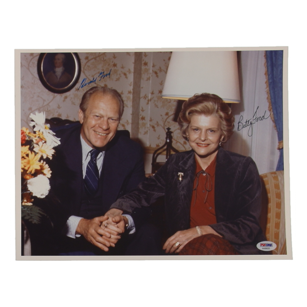 Gerald Ford & Betty Ford Signed 11x14 Photo (PSA) | Pristine Auction