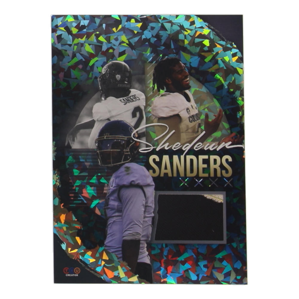 Shedeur Sanders 2024 TruCreator Jumbo Cracked Ice Materials #JCSS RC ...