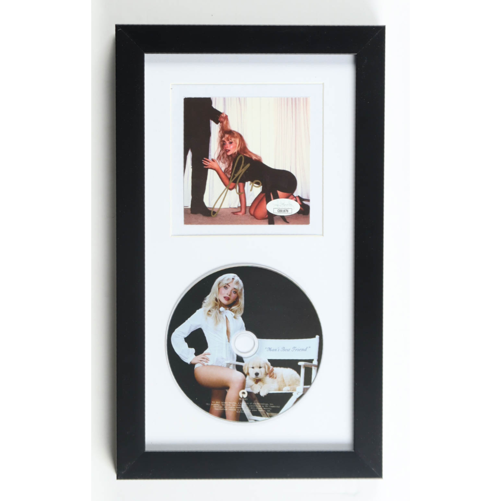 Sabrina Carpenter Signed Custom Framed "Man's Best Friend" CD Album ...