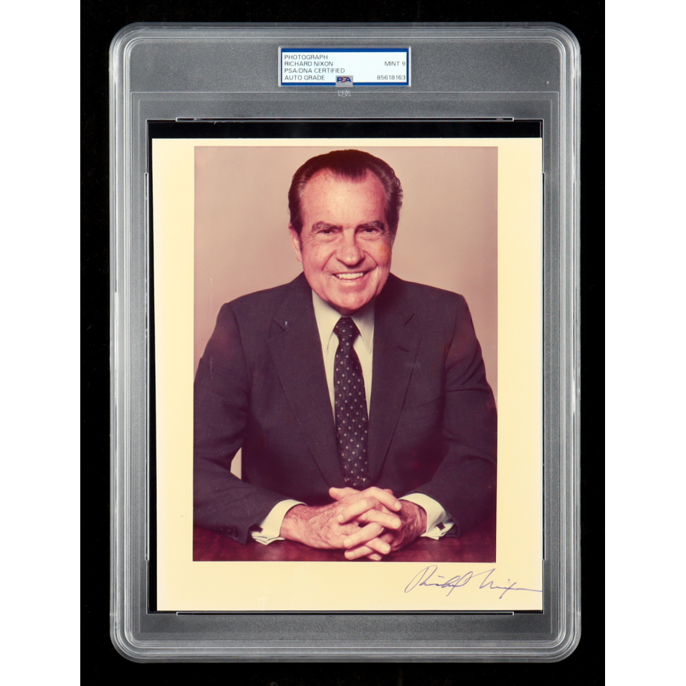 Richard Nixon Signed 8x10 Photo (PSA Auto Grade 9) | Pristine Auction