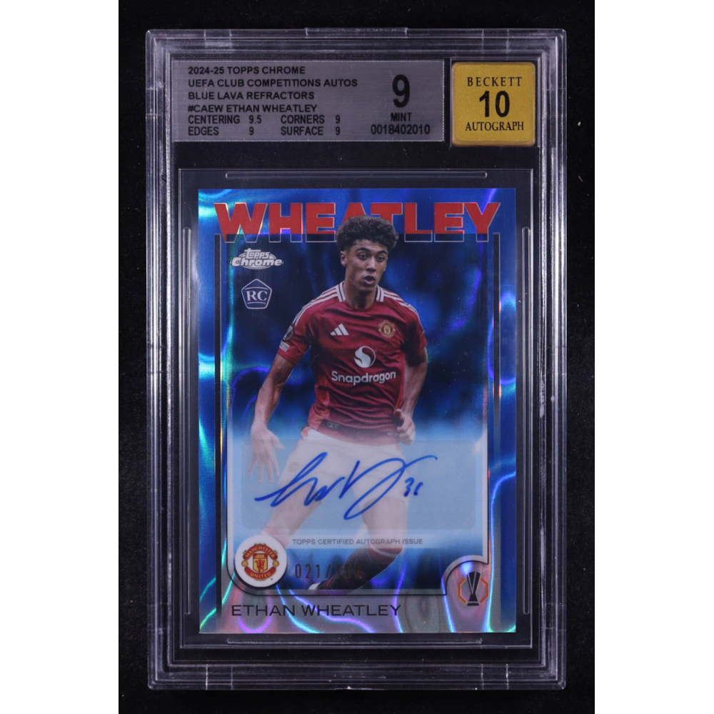 Ethan Wheatley 2024-25 Topps Chrome UEFA Club Competitions Autographs ...