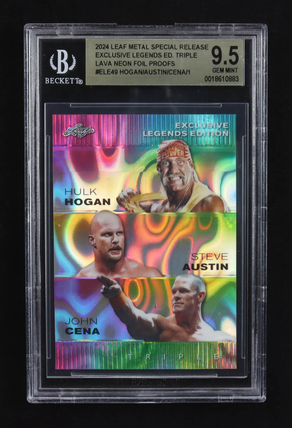 Steve Austin / Hulk Hogan / John Cena 2024 Leaf Metal Special Release ...