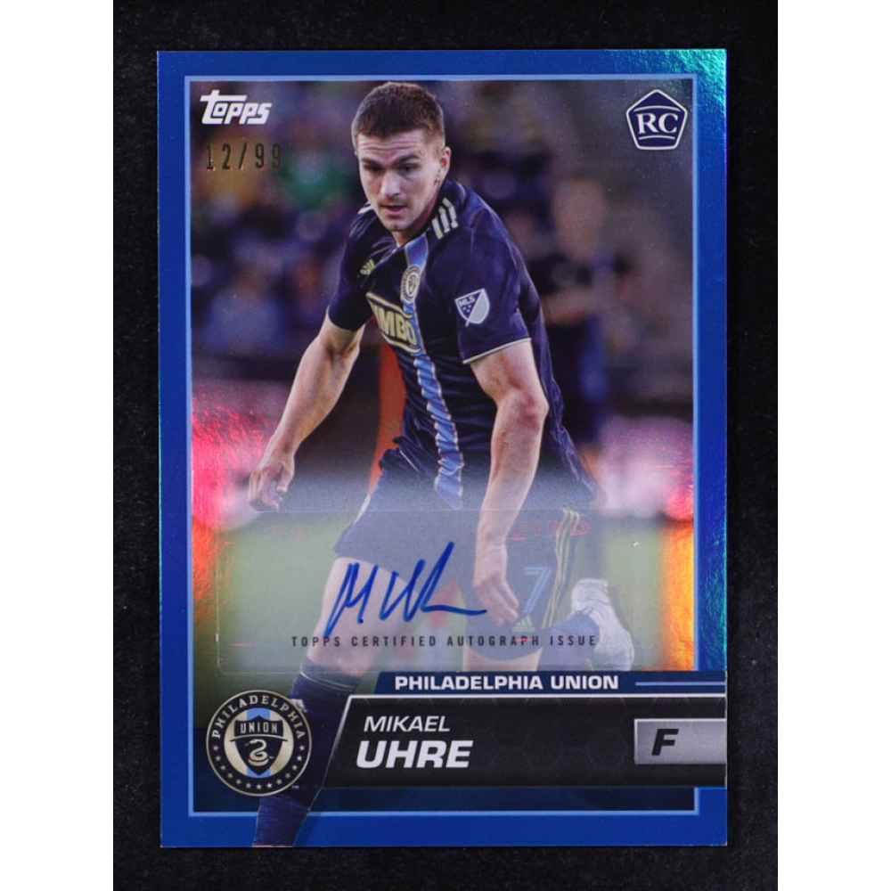 Mikael Uhre 2023 Topps MLS Autographs Blue Foil #125 RC #12/99 ...