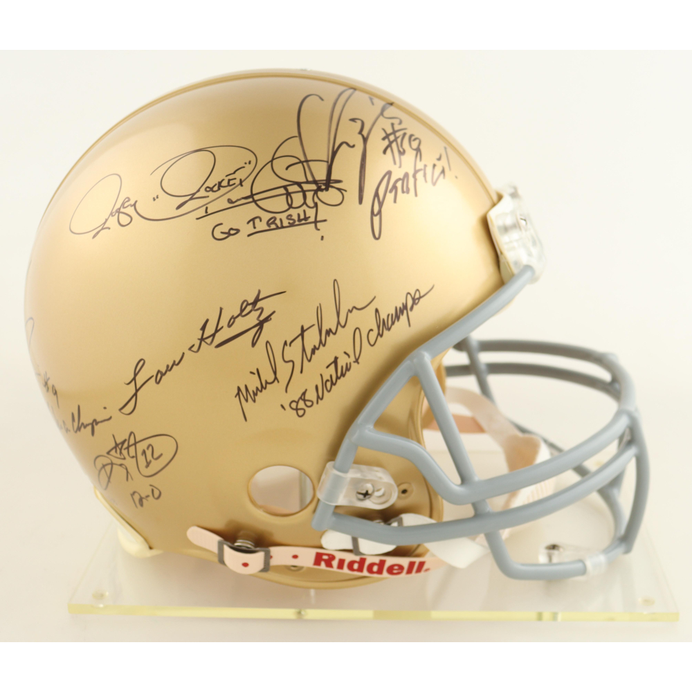 Lou Holtz, Rocket Ismail, Ricky Watters | LE 1988 Notre Dame Fighting ...