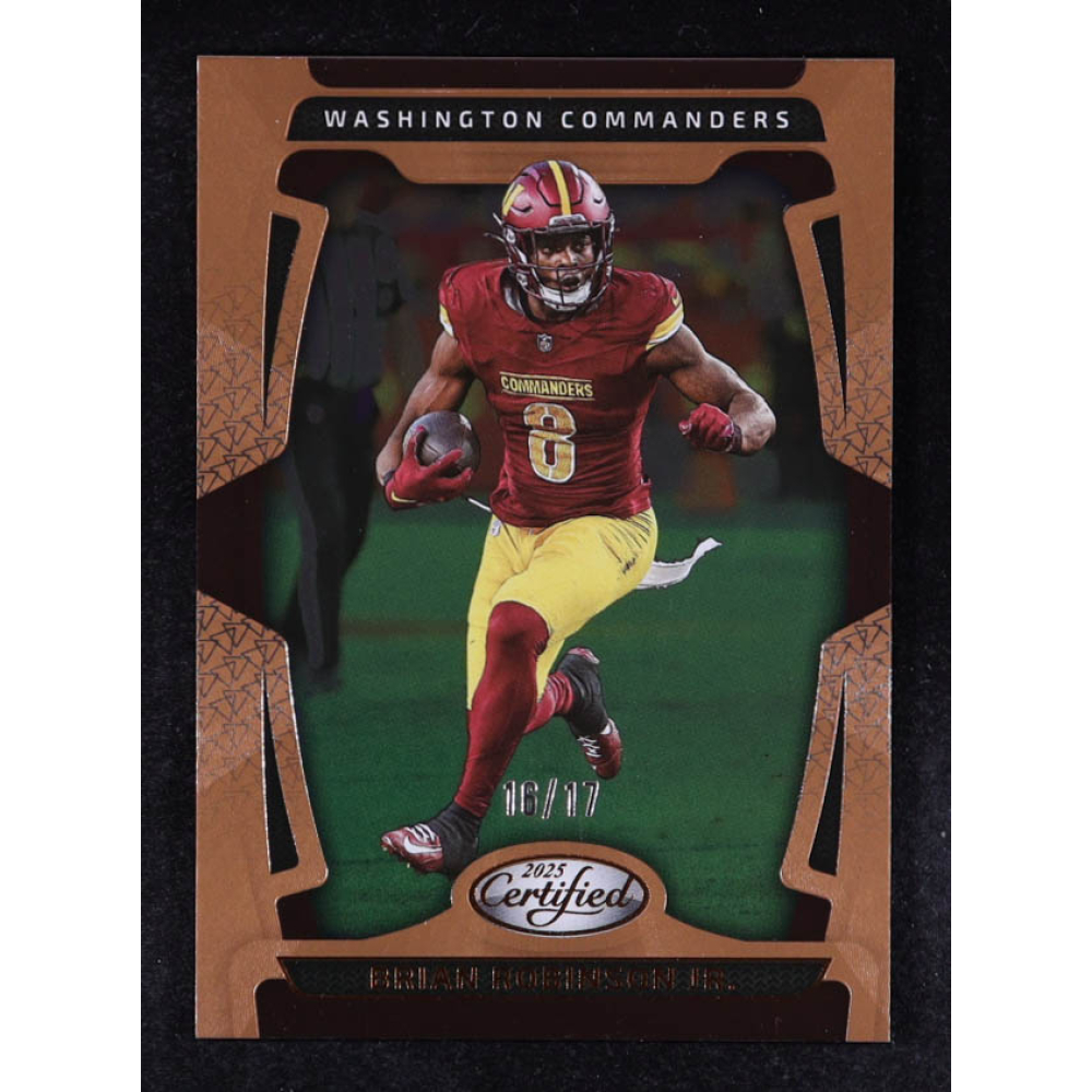 Brian Robinson Jr. 2025 Certified Mirror Bronze FOTL #100 #16/17 ...