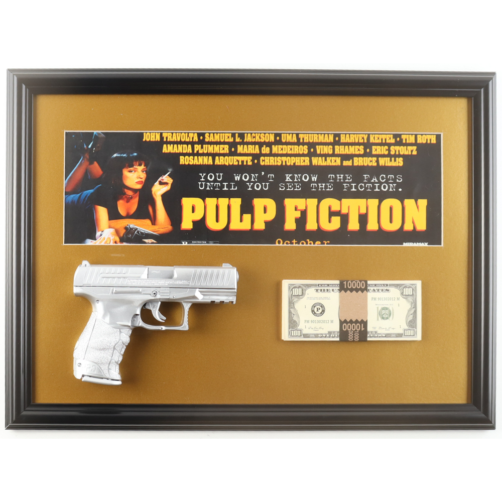 "Pulp Fiction" Custom Framed Photo Display with Prop Pistol & Prop ...