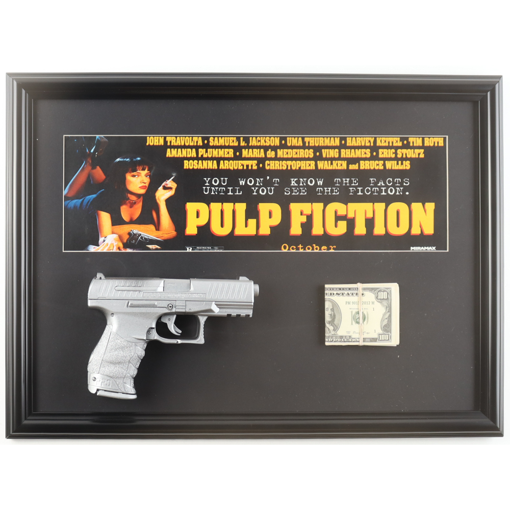 "Pulp Fiction" Custom Framed Photo Display with Prop Pistol & Prop ...
