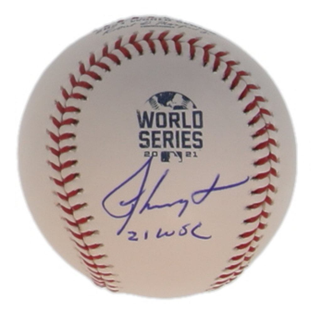 Ron Washington Signed Official 2021 World Series Logo Baseball ...