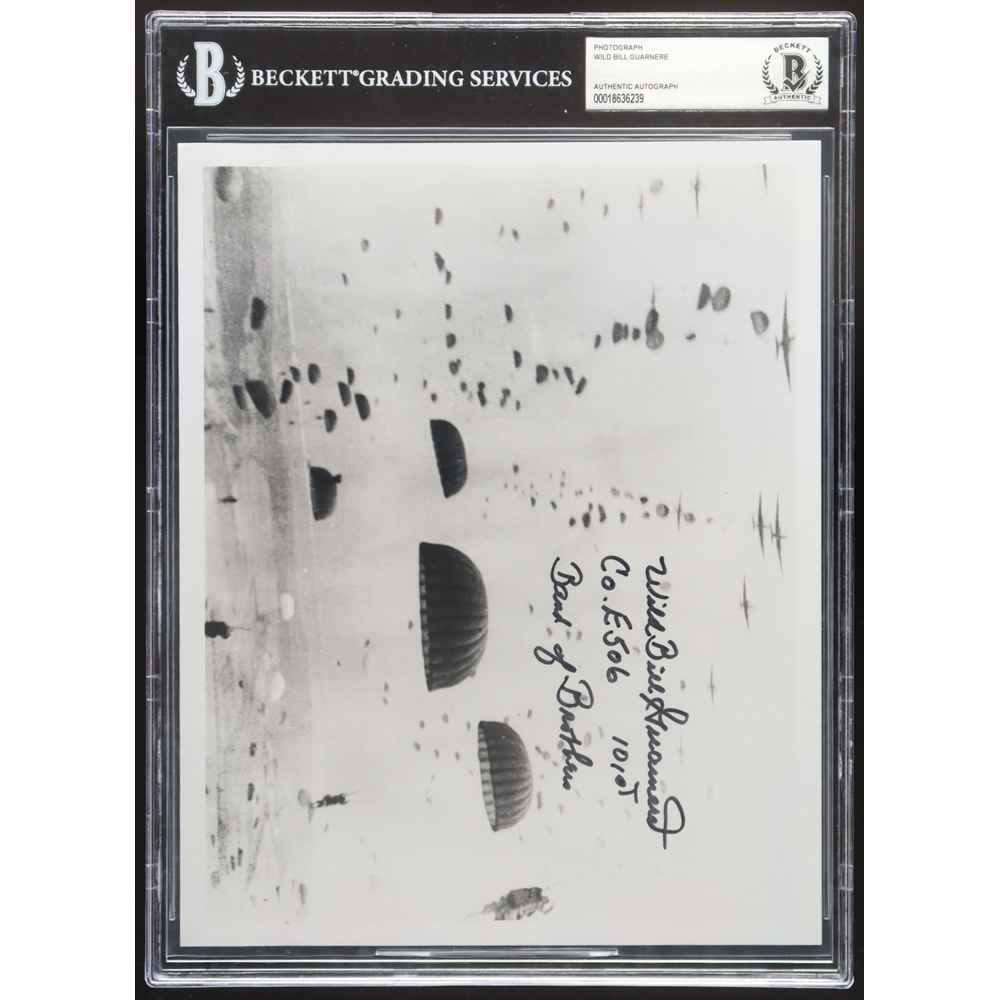 'Wild' Bill Guarnere Signed "Band of Brothers" 8x10 Photo Inscribed "Co ...
