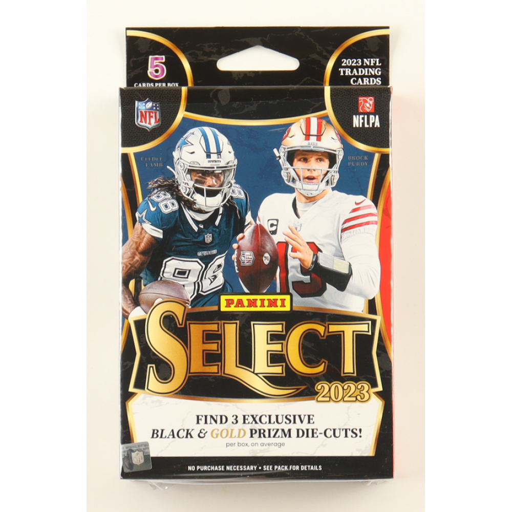 2023 Panini Select Football Hanger Box (Black & Gold Prizm Die-Cuts ...