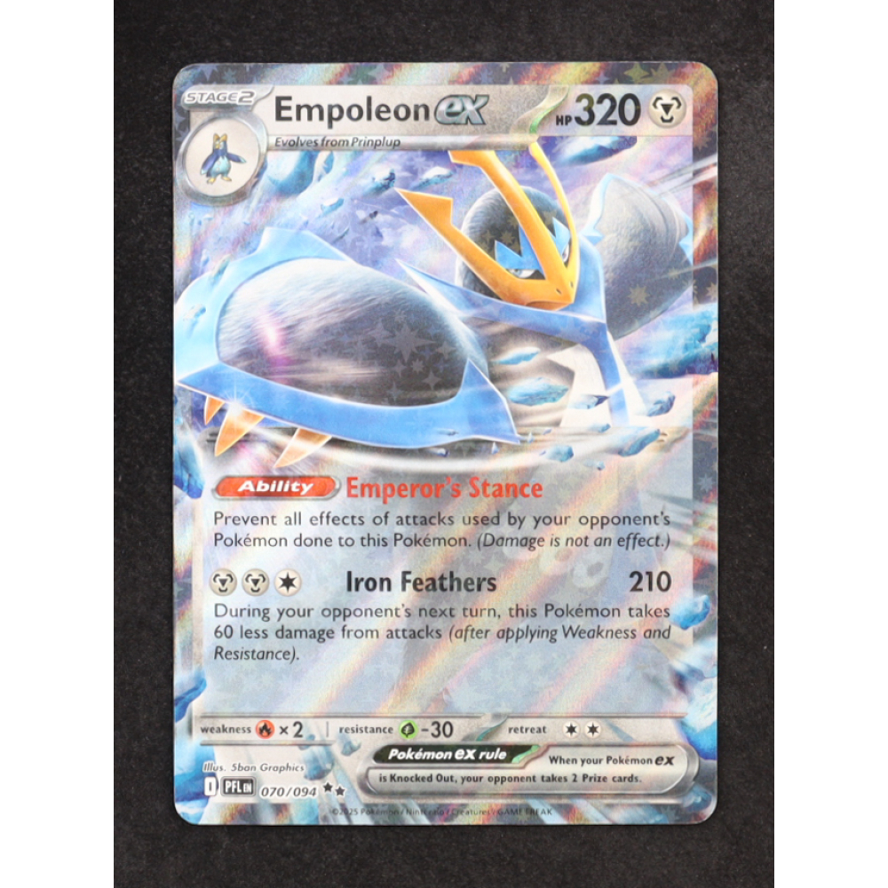 Empoleon ex 2025 Pokemon TCG Mega Evolution Phantasmal Flames #070 ...