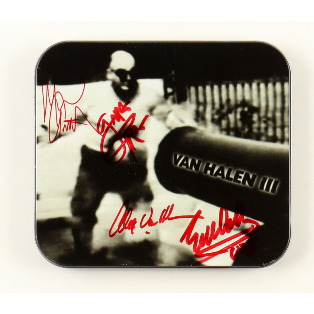 Eddie Van Halen, Michael Anthony, Gary Cherone, & Alex Van Halen Signed ...